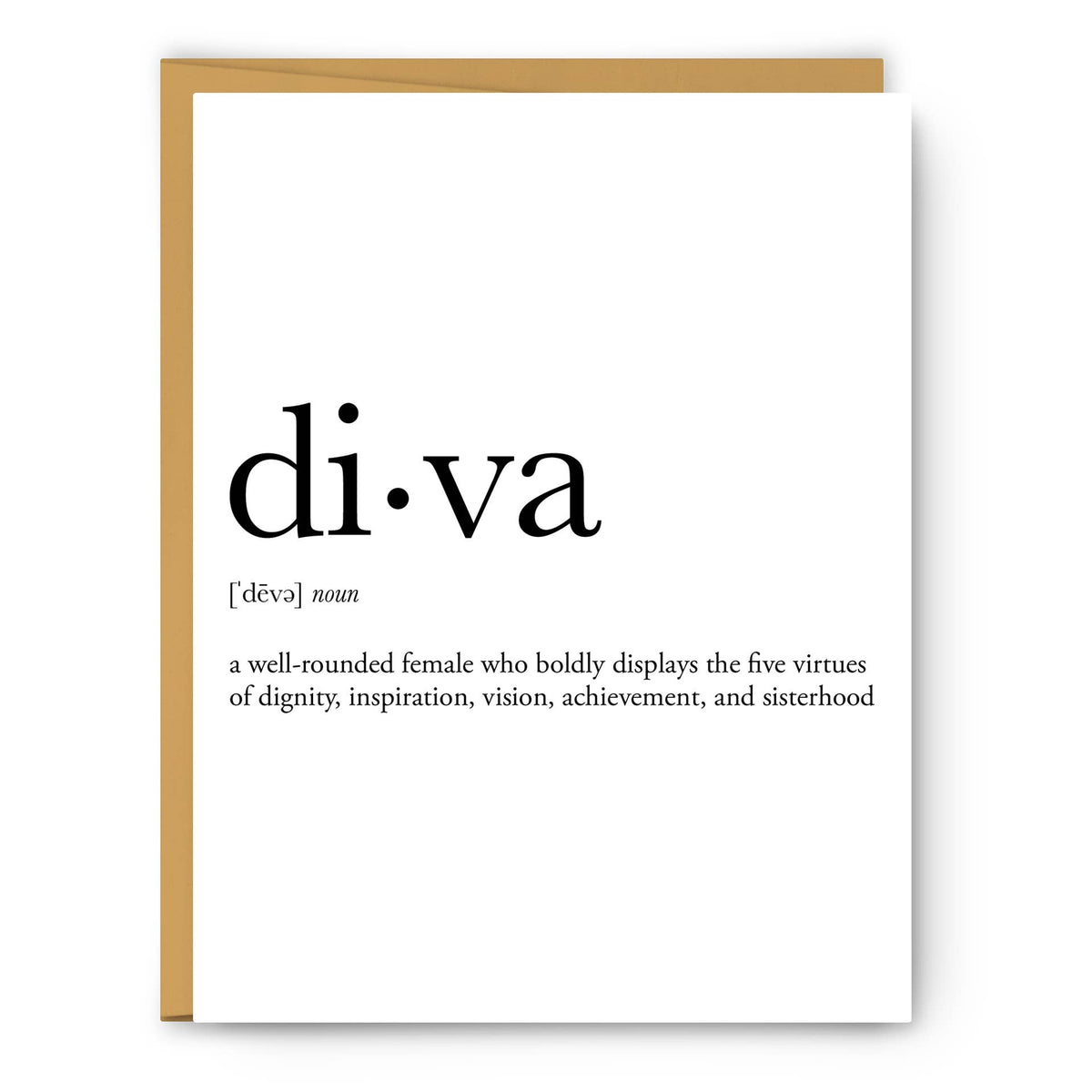 Diva Definition - Everyday Card – Passiflora Home