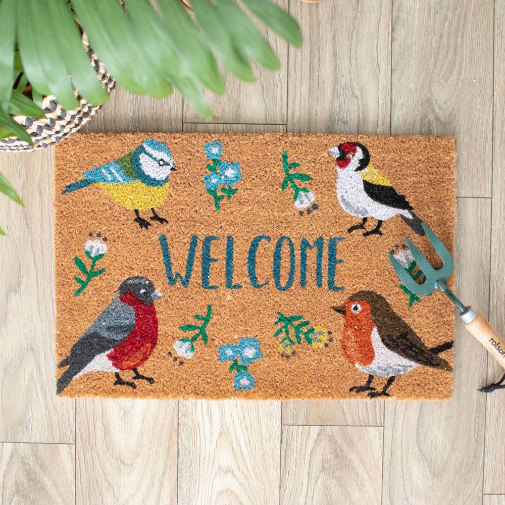 Natural British Garden Birds Doormat – Passiflora Home