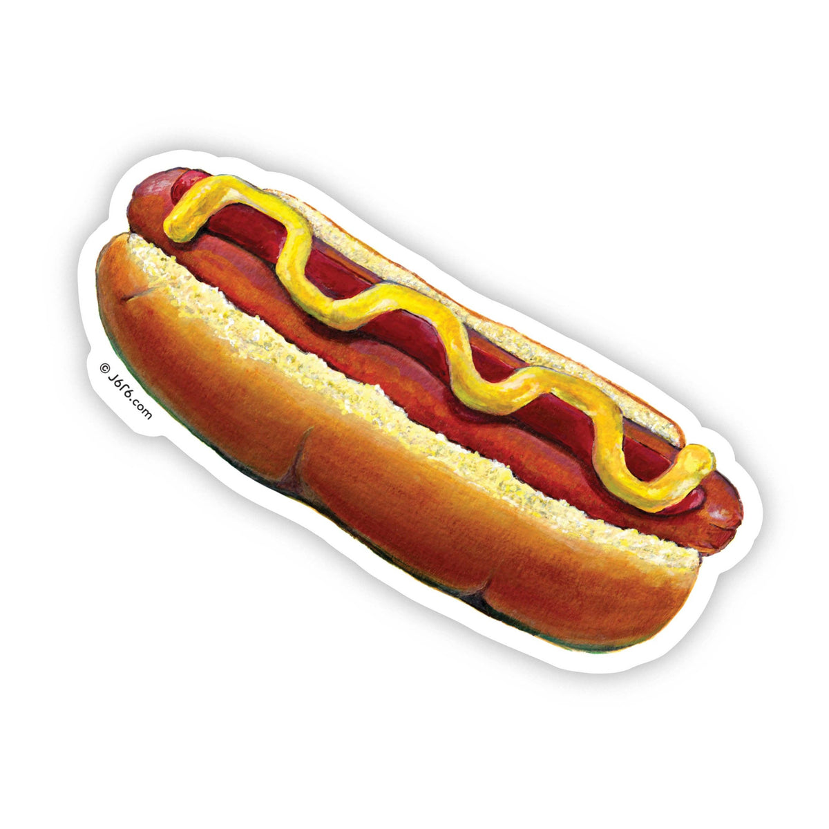 Hot Dog Vinyl Sticker – Passiflora Home